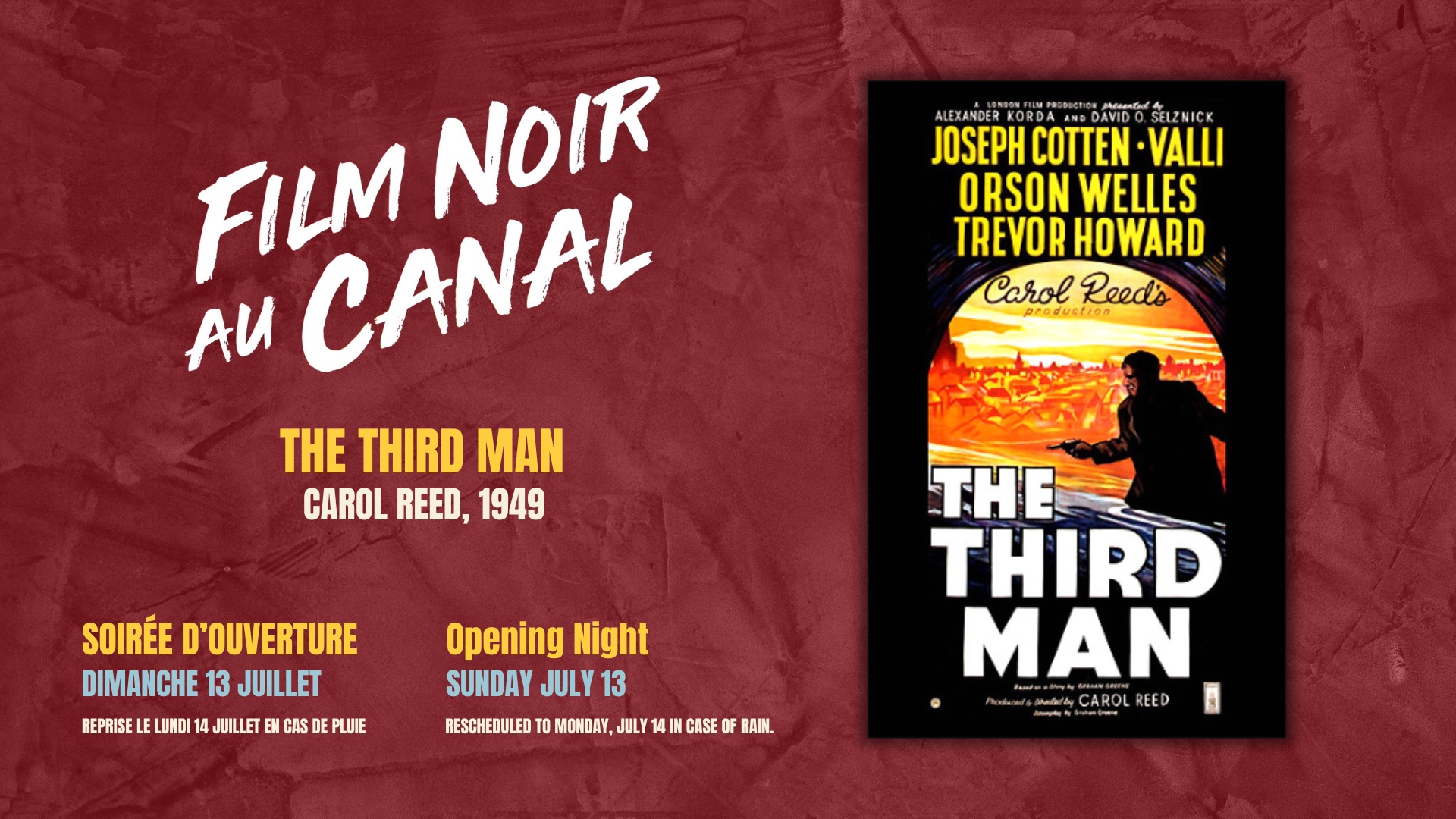 Film Noir au Canal: The Third Man